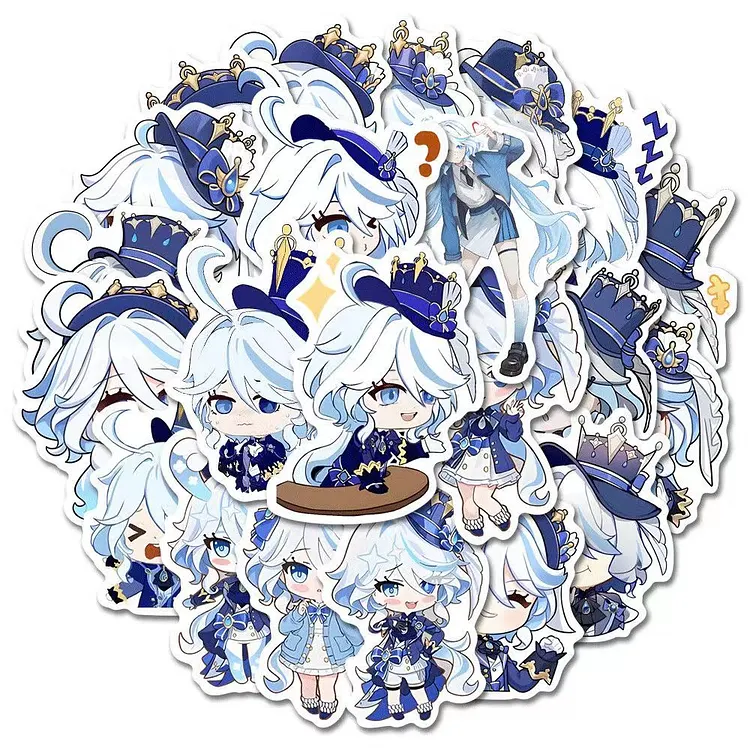 56 Pcs Stickers Focalors Furina Sticker