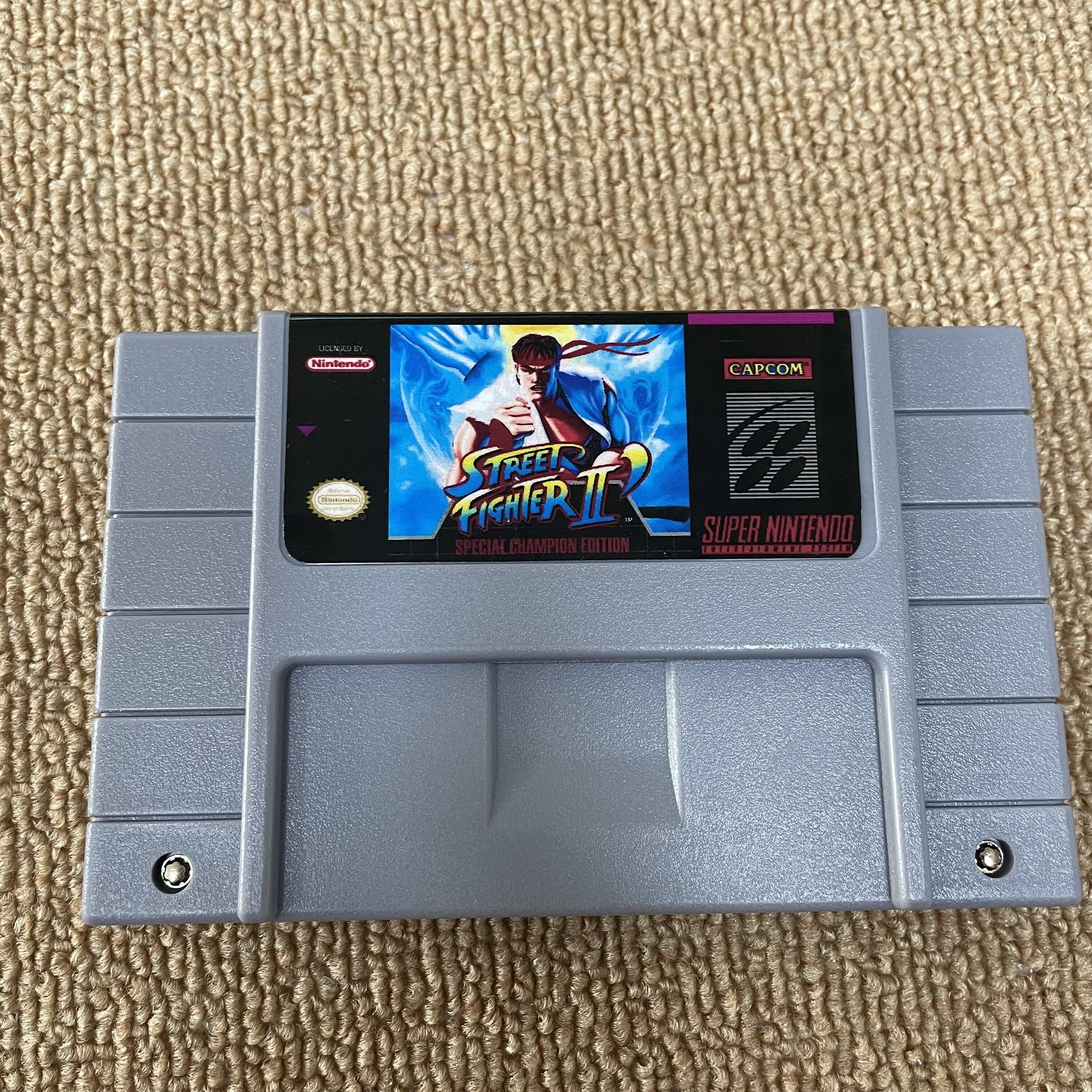 16 Bit Game Card - Street Fighter II' Champion Edition - For Super NES ...