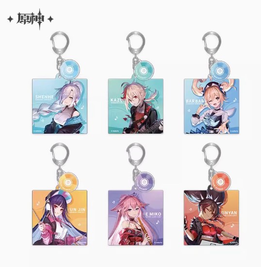 Genshin Toys Concert Keychains[Original Genshin Official Merchandise]