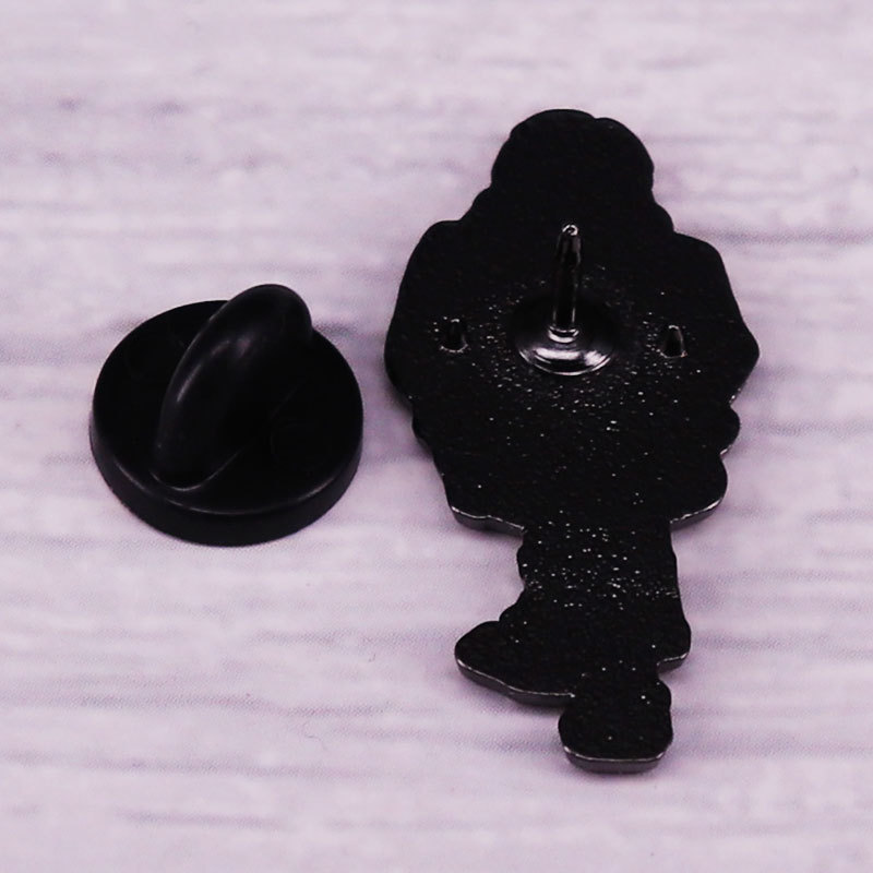 Cute cartoon character badge