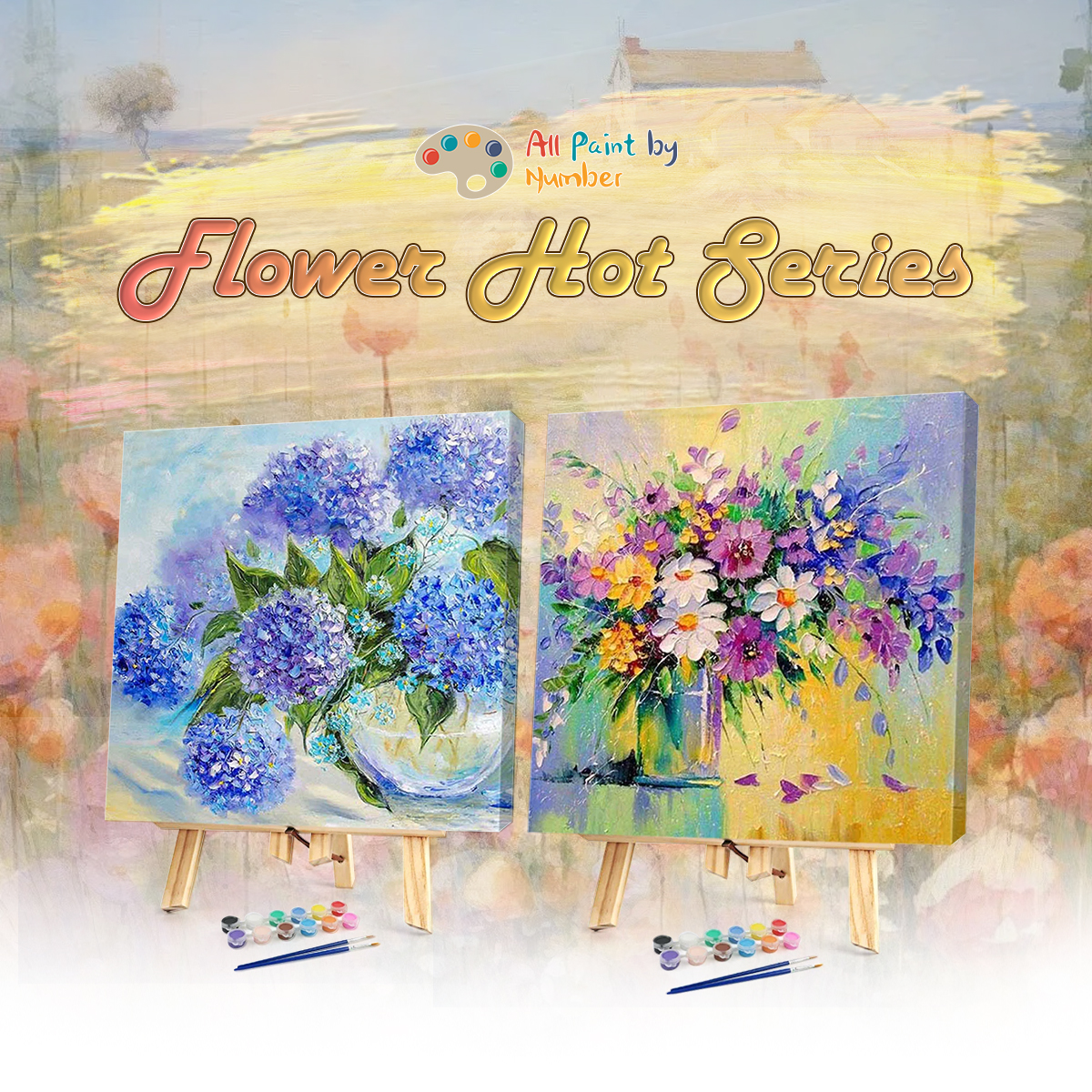 New in Flowers Paint by Numbers