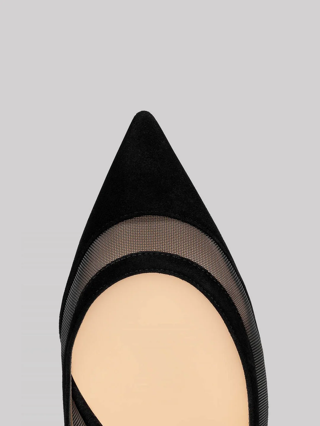 100mm/120mm Women's Mesh Pointed Toe Suede Galativi High Heels