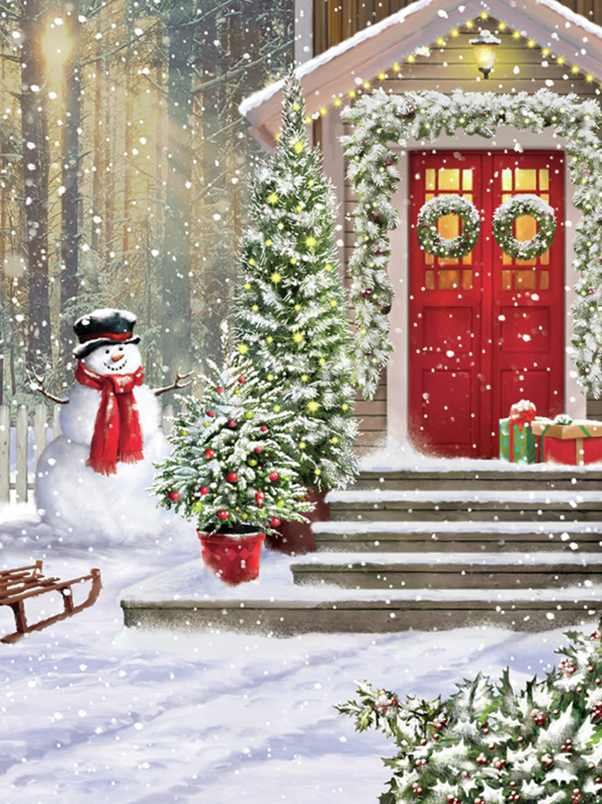【Vote】DIY Painting By Numbers | Snowman-40*50cm