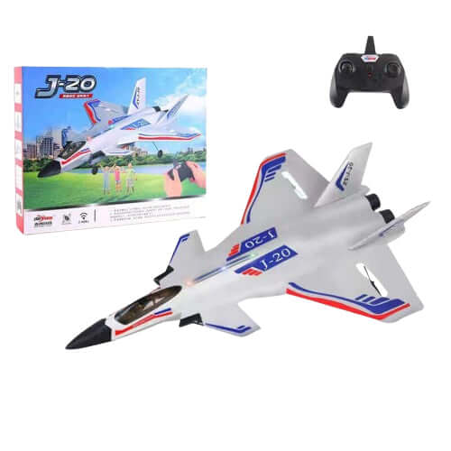 2.4GHz J20 RC Fighter Jet with Cool Lights - Remote Control Fixed-Wing ...