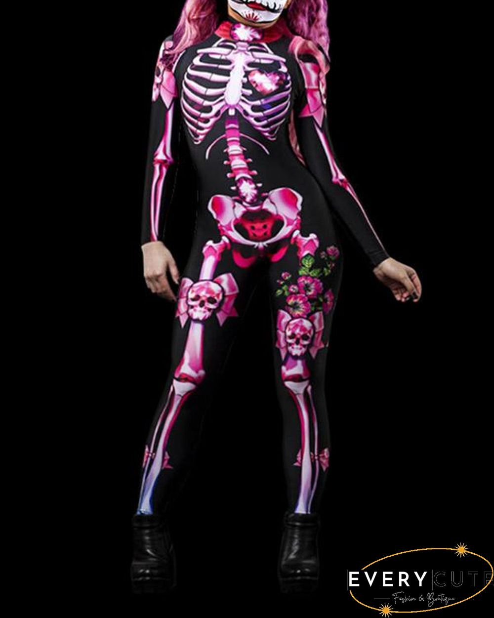 Halloween Children Costume Full body Skull Skeleton Jumpsuit