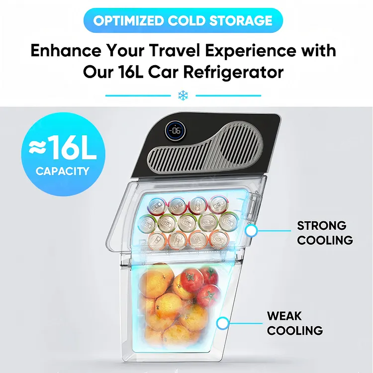 2025 Model Y Juniper Trunk Fridge 16L Built-in Refrigerator for 5 ...