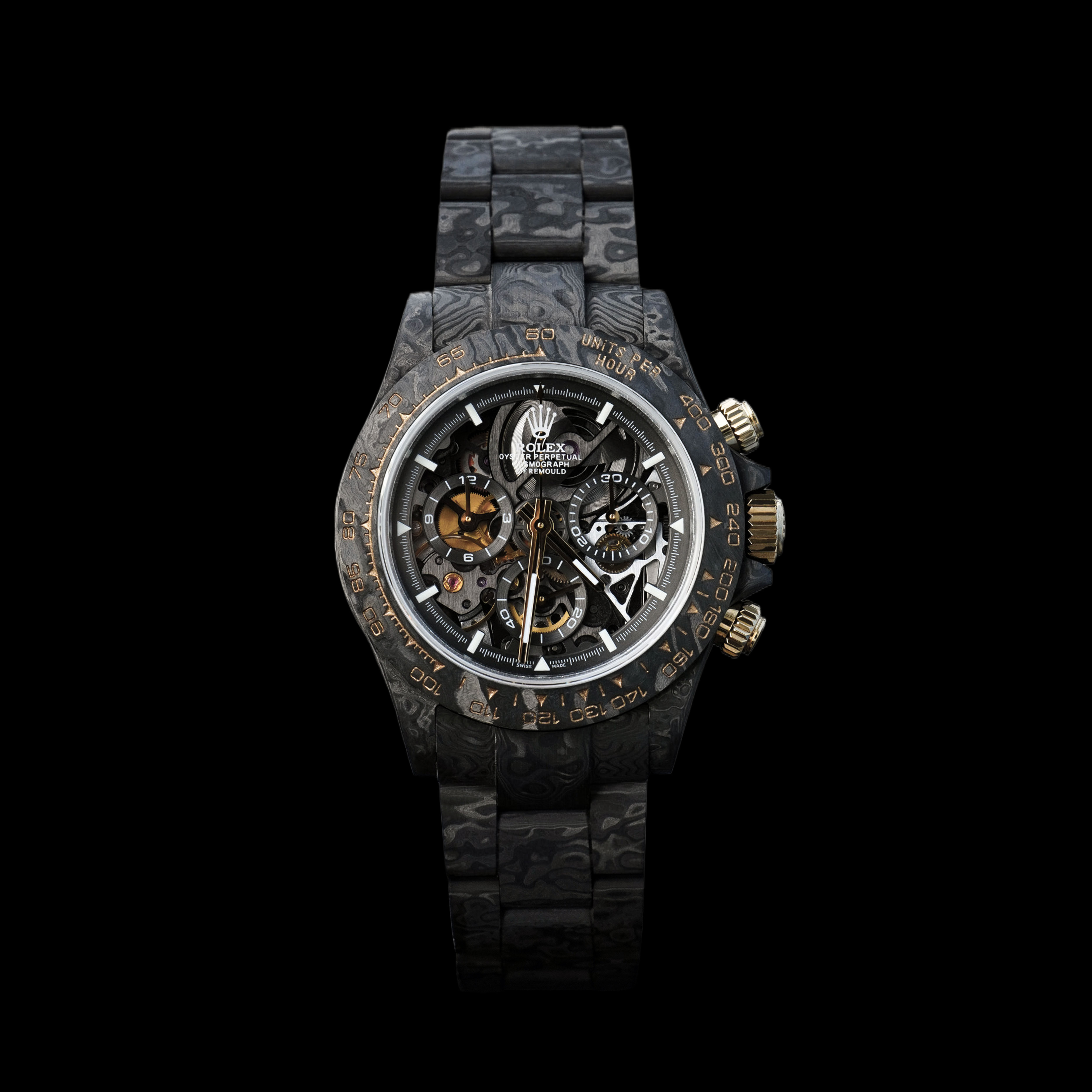 Carbon Shadow in Gold