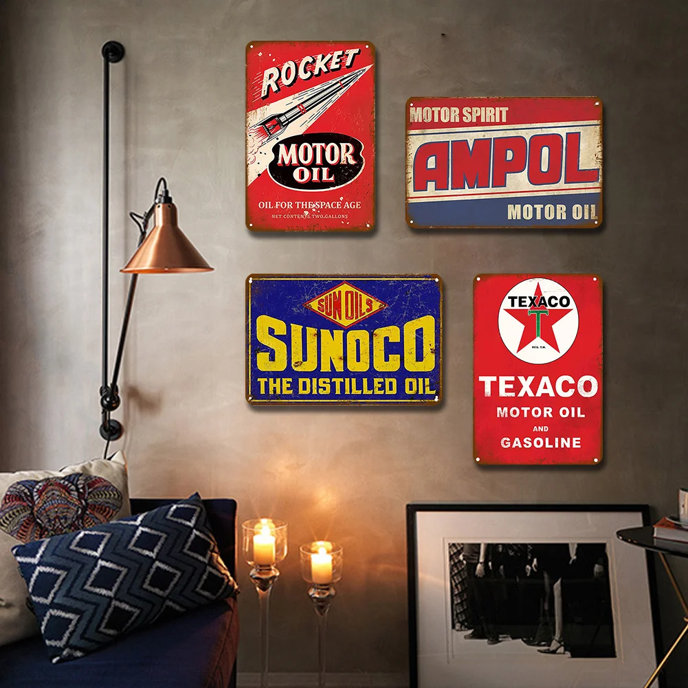 Oil - Vintage Tin Signs - （20*30cm）