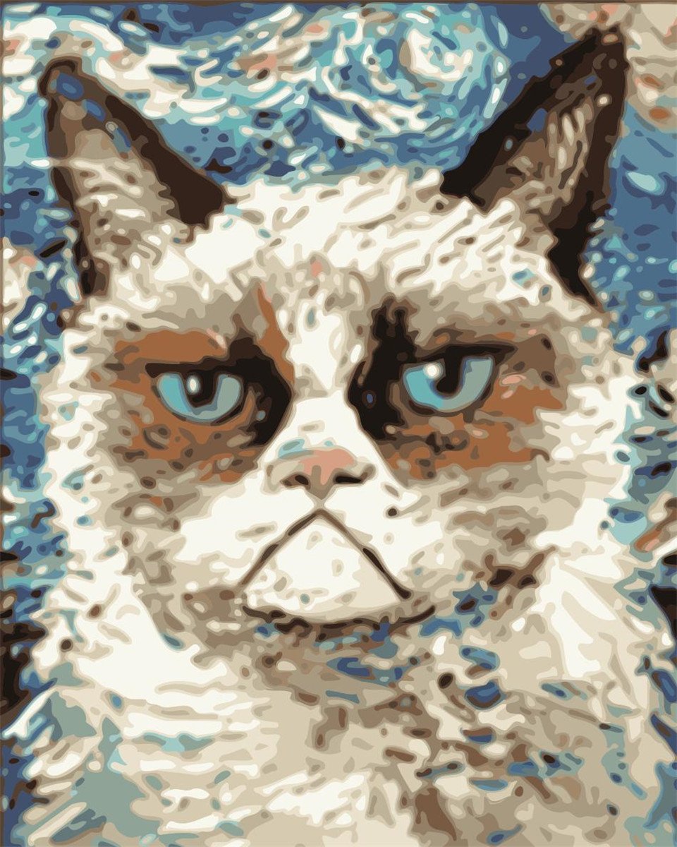 DIY Painting By Numbers | Grumpy Cat