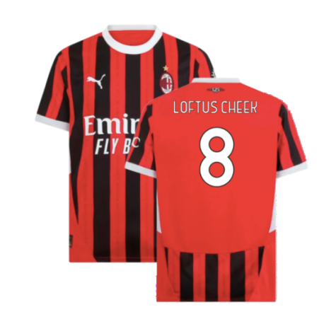 AC Milan Loftus-Cheek 8 Home Shirt Kit 2024-2025