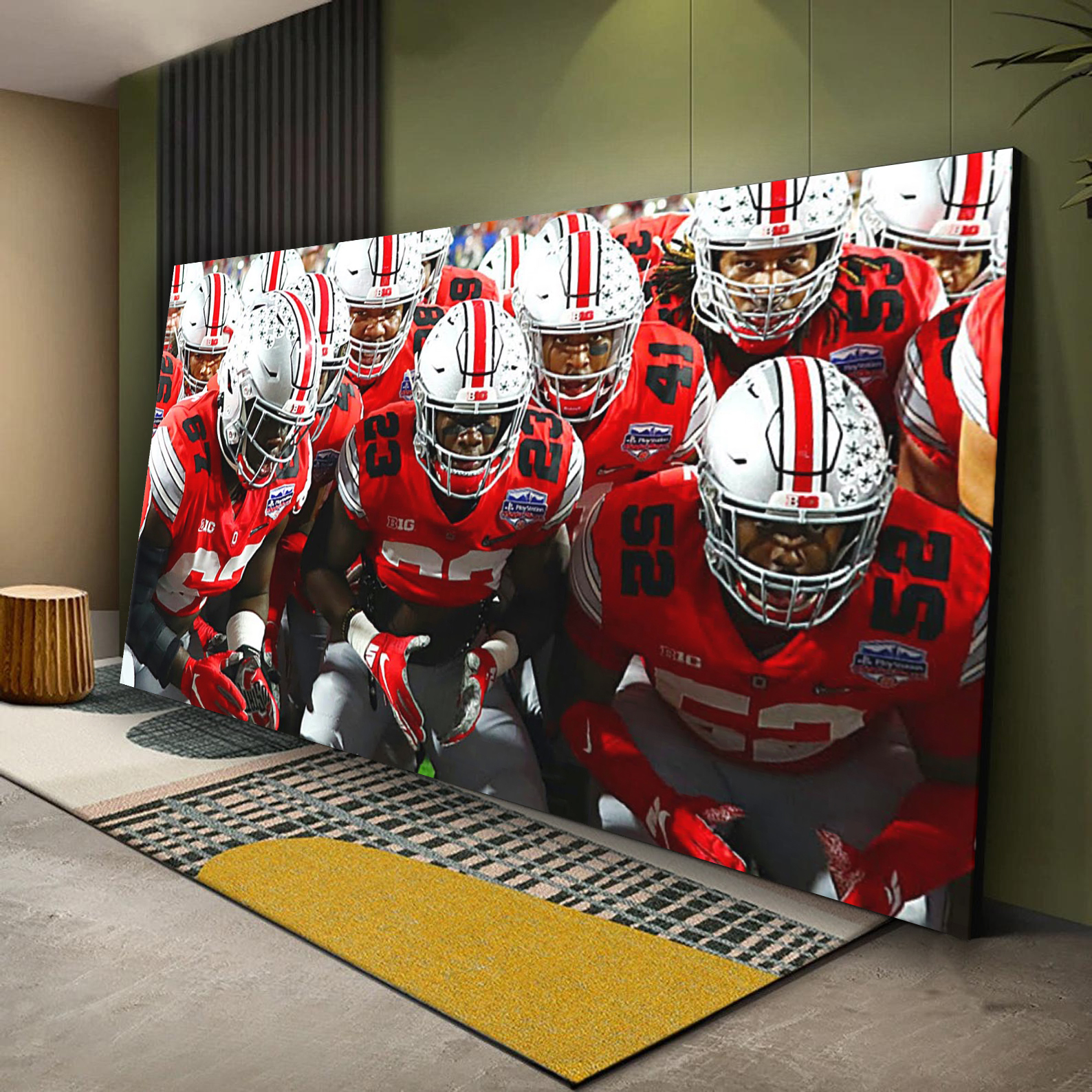 Ohio State Buckeyes Football Canvas Wall Art