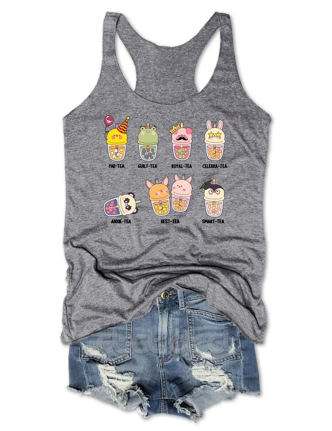 Cute Boba Milk Tea Tank