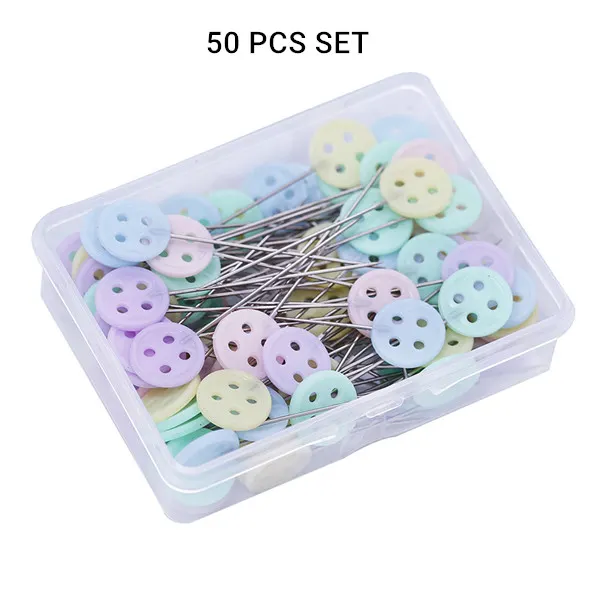 Flat Button Head Sewing Pins