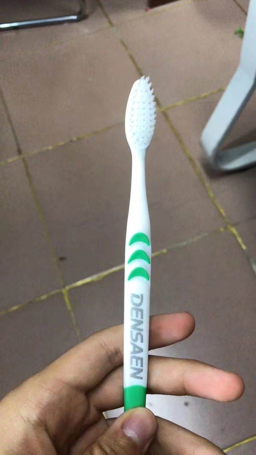 DENSAEN Premium Toothbrushes, Oversized Easy Grip Rubber Handle, Soft ...