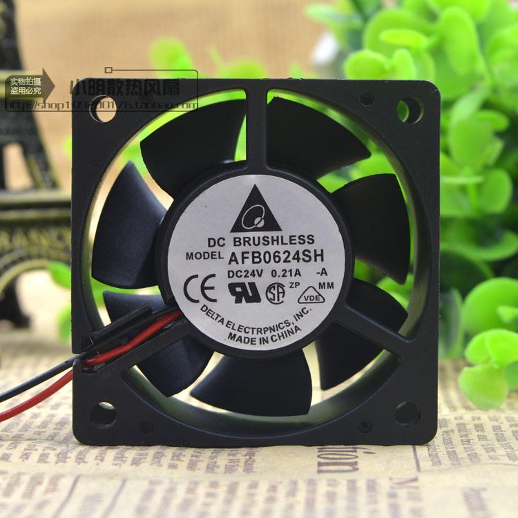 델타 AFB0624SH 6025 24V 0.21A 6CM 2선식 인버터 대풍량 냉각팬