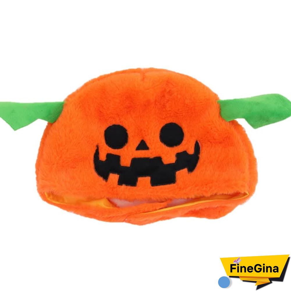 FineGina Halloween Pumpkin Ghost Bat Plush Hat With Moving Ears