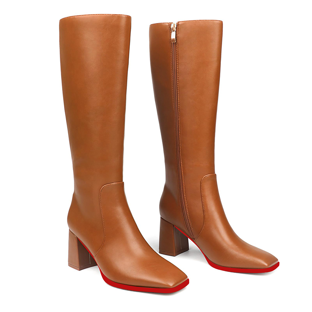 Red Bottom Knee Boots