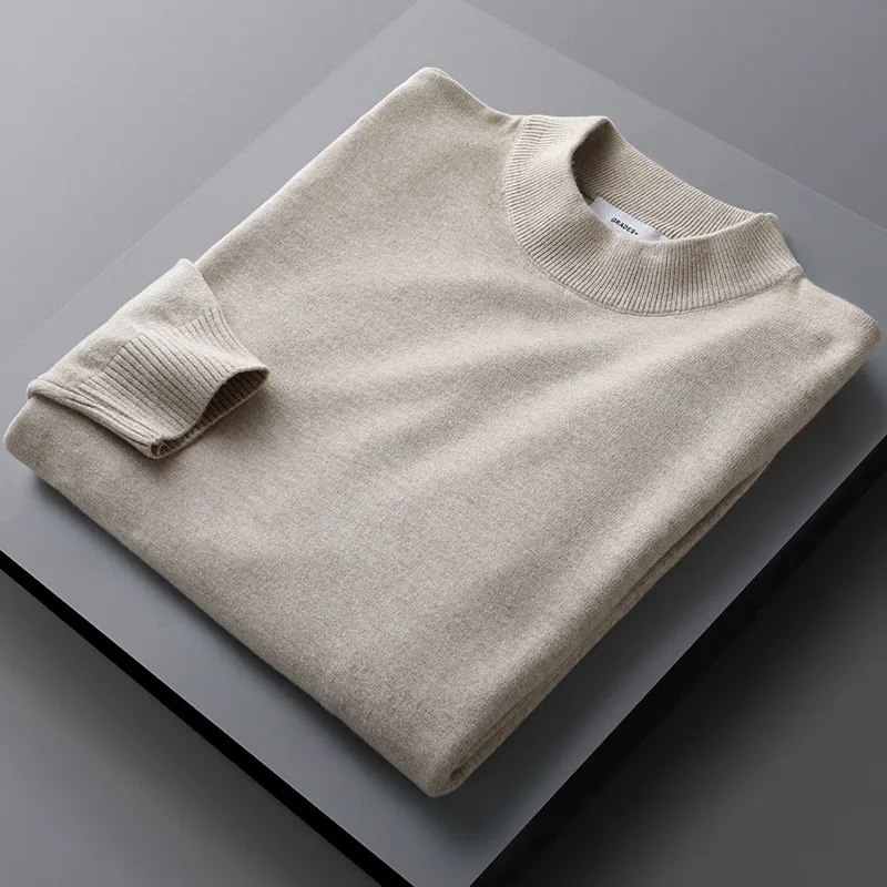 Solid Color Half Turtleneck Sweater