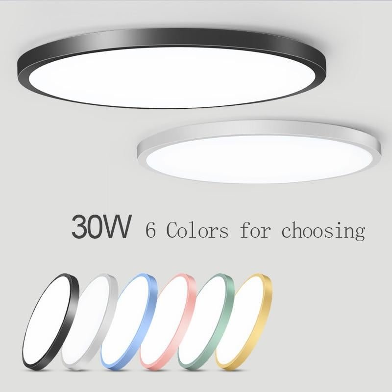 Led Ceiling Lights Modern Leds Ceiling Lamp Light Fixtures Round Panel ...