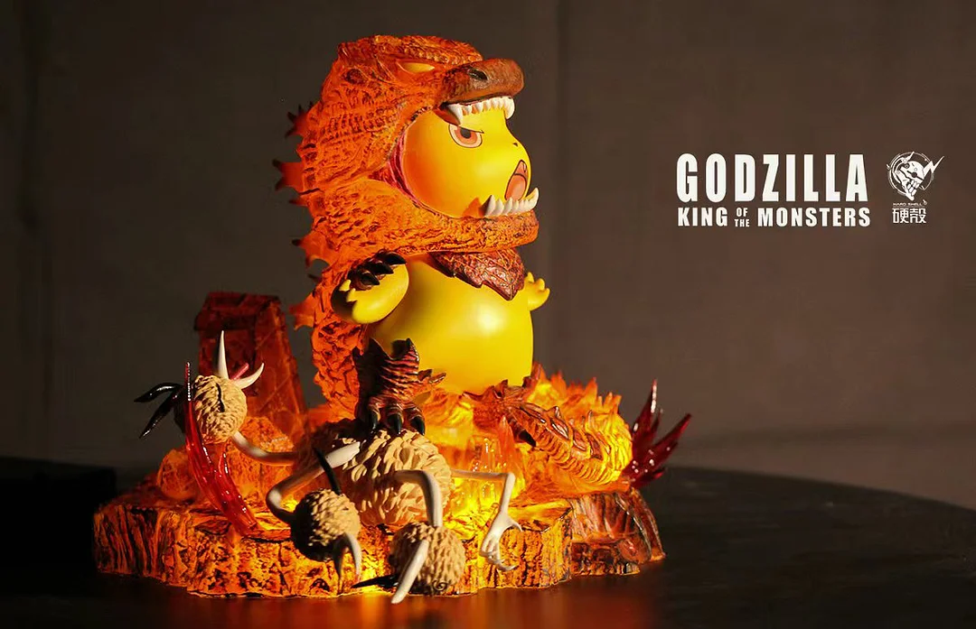 King of The Monsters Godzilla Cosplay Pikachu - Pokemon Godzilla Resin ...