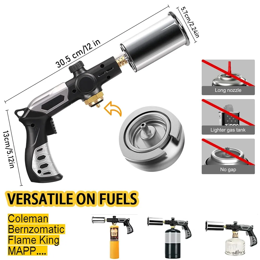Outdoor BBQ High Temperature Flamethrower BBQ Flamethrower Cooking ...