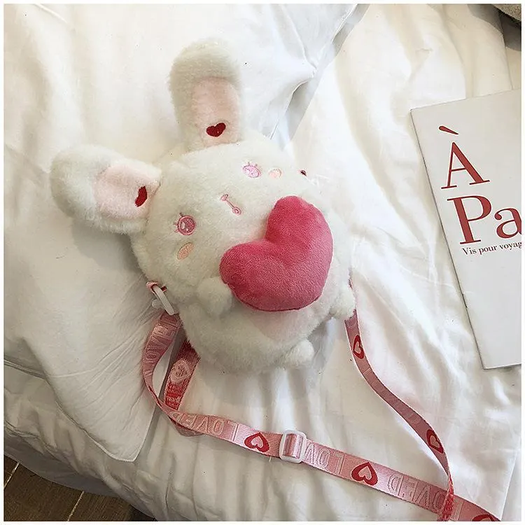 CARTOON RABBIT PLUSH BAG