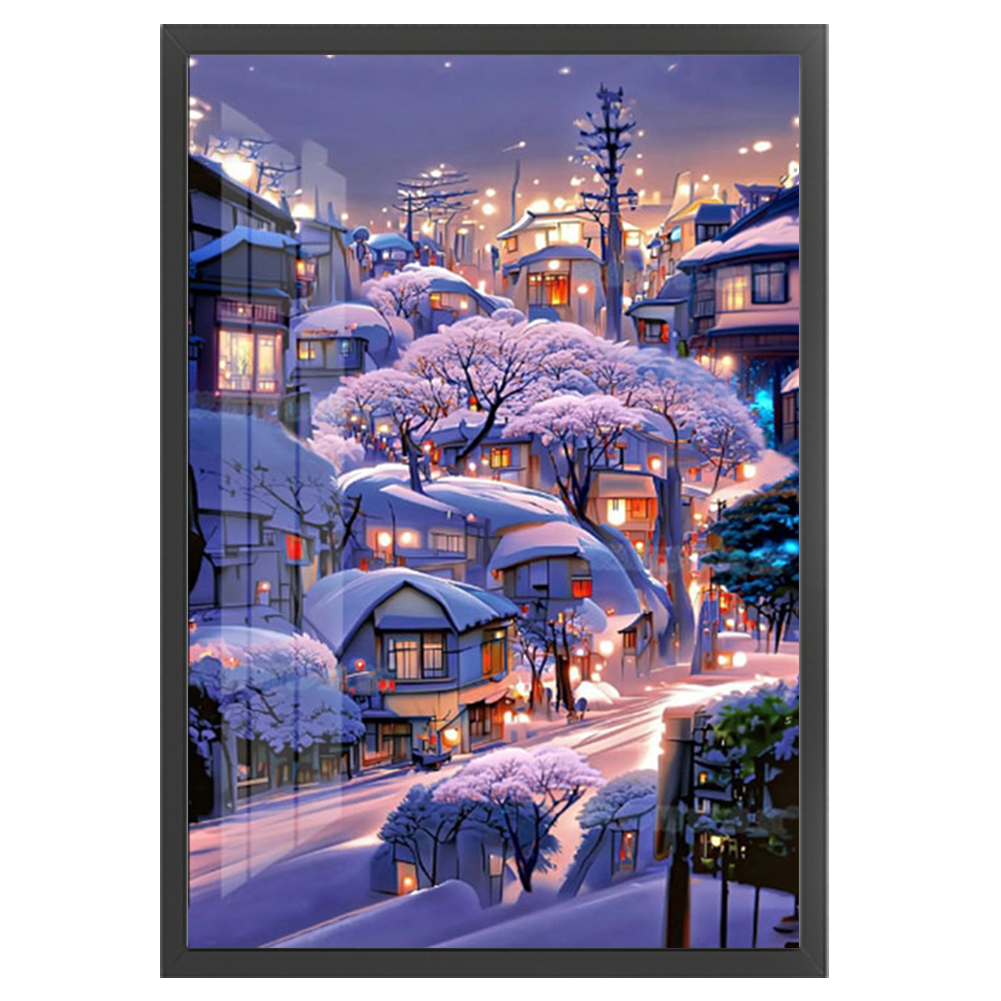 Mona Lisa 9CT Stamped Cross Stitch - Winter (62*88cm)(47Colors)
