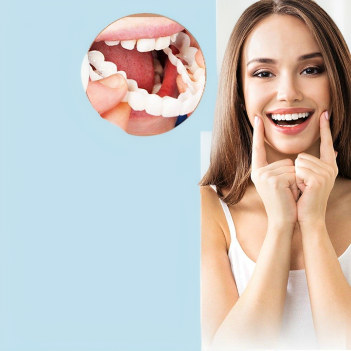 Realistic Cosmetic Teeth Veneers - Removable Set for Enhanced Appearance