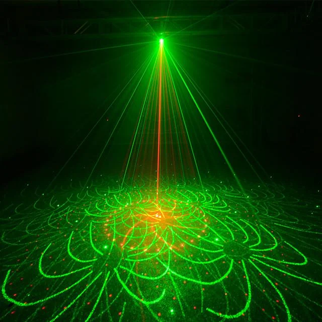 60 Patterns Laser Stage Light LED USB Charging Party RGB LED Disco ...