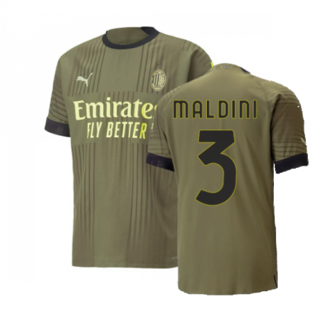 AC Milan Paolo Maldini 3 Third Shirt Top Kit 2022-2023