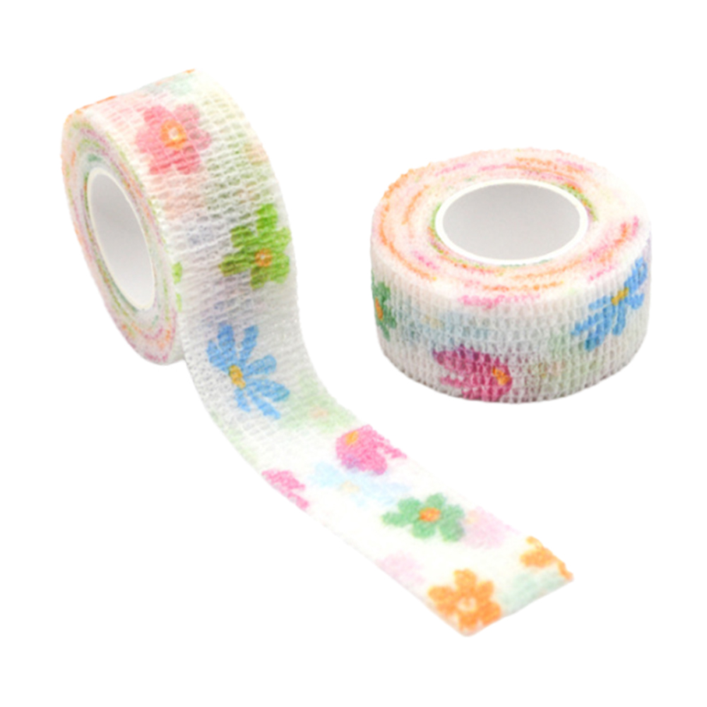 Cross Stitch Bandage Self Adhesive Multifunctional for Art Crafts (Flowers)