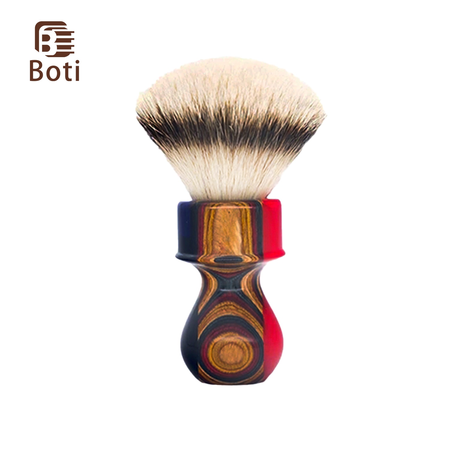 Boti Brush-New Sunset And Sea And SHD Leader Slivertip Badger Hair Knot ...
