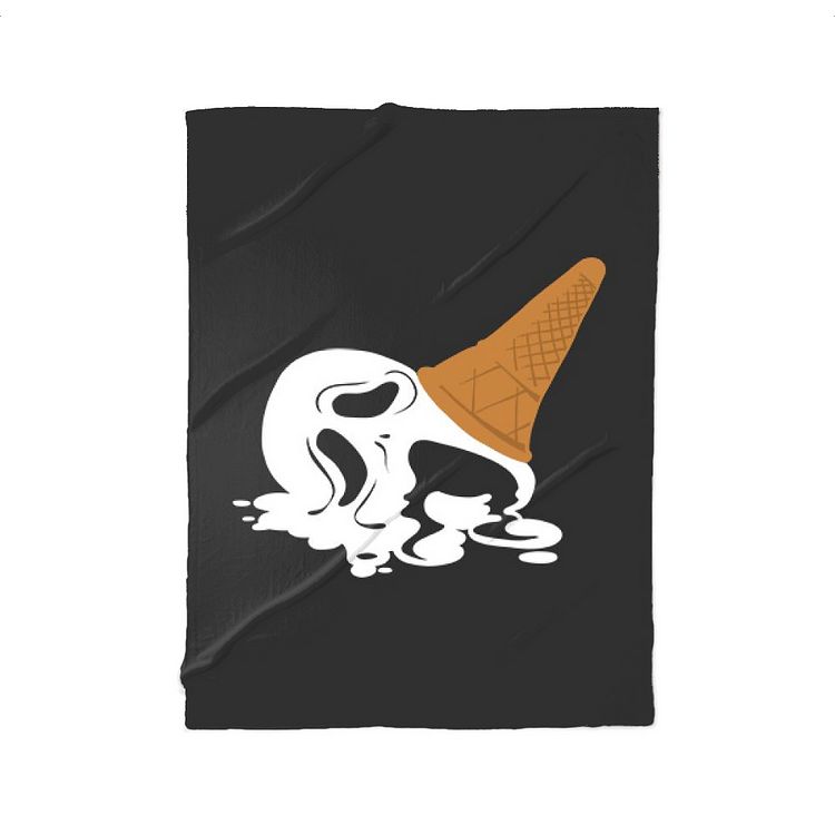 Melted Ice Cream Screaming, Ice Cream Fleece Blanket