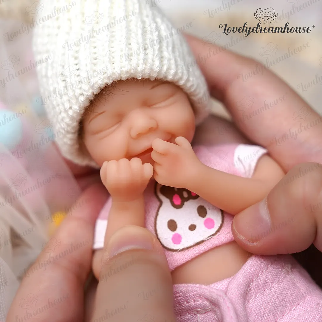 [Mini Silicone Baby] 6'' Camille Handmade Soft Full Mini Silicone Baby ...
