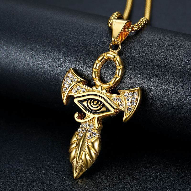 Horus Eye Anka Cross Pendant