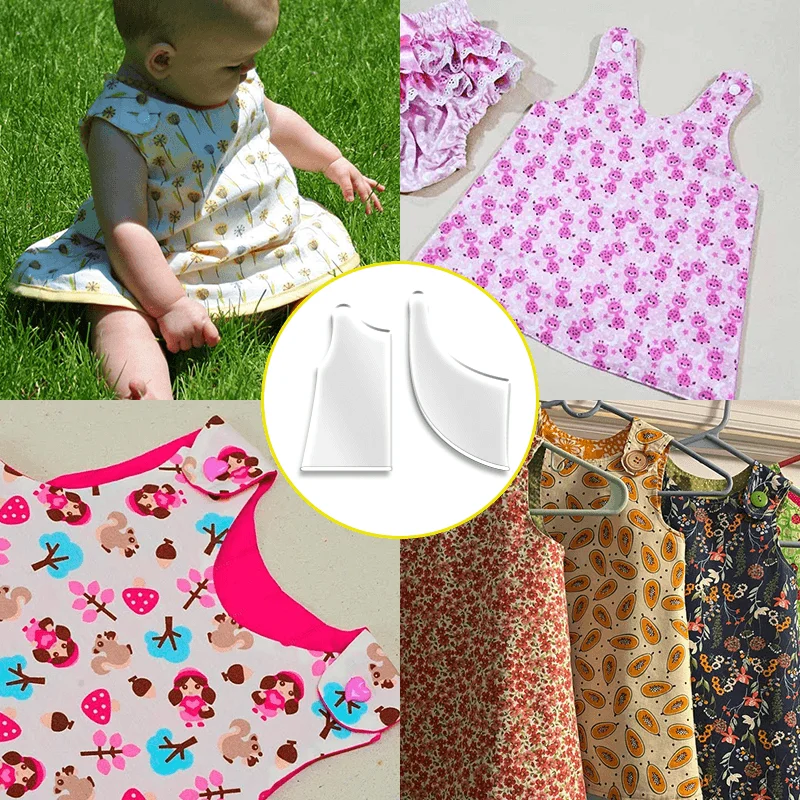 Reversible Mobius Baby Vest Template Set - With Instructions