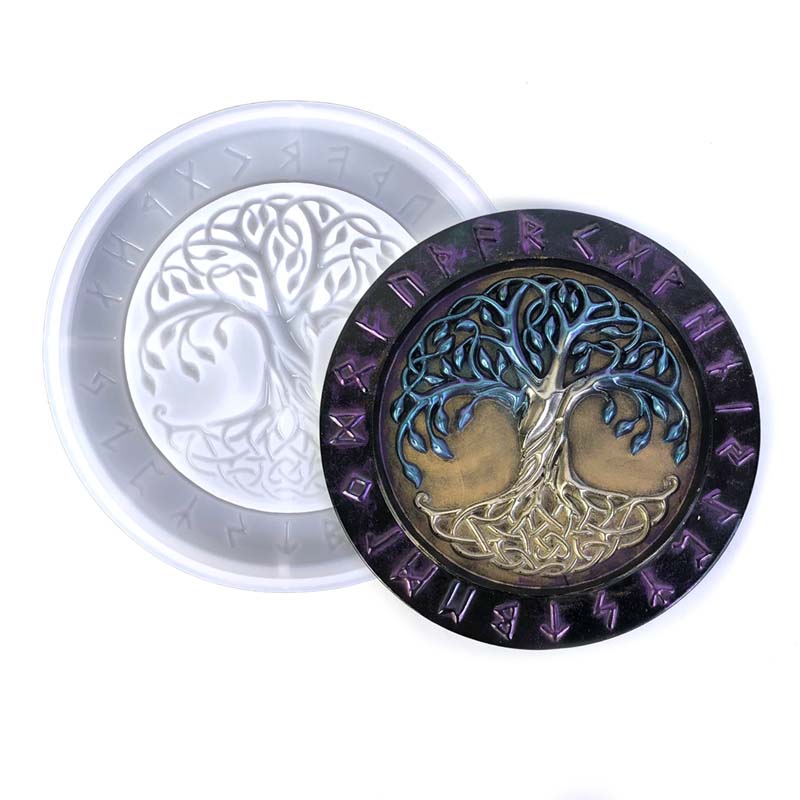 Create Symbolic Art with CrazyMold's Sacred Round Tree of Life Relief ...