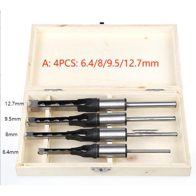 Woodworking square hole drill bit keyhole drill