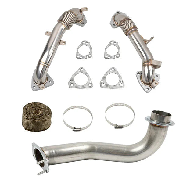2017-2023 6.6L Chevy L5P Duramax Sierra/Silverado 3.5'' Downpipe & 3.5 ...