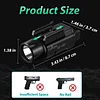 GOPLANT 2250 Lumens Rechargeable LED Weapon Light Combo, Adjustable ...