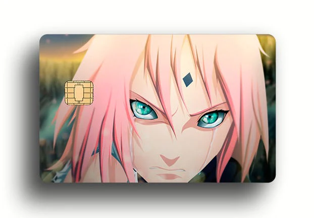SAKURA CRYING CREDIT CARD STICKER