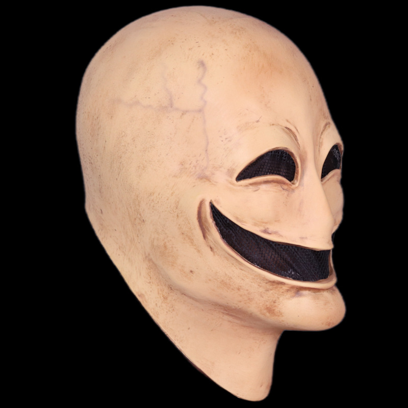 Halloween Costume Smiley Face Alien Realistic Mask For Adults