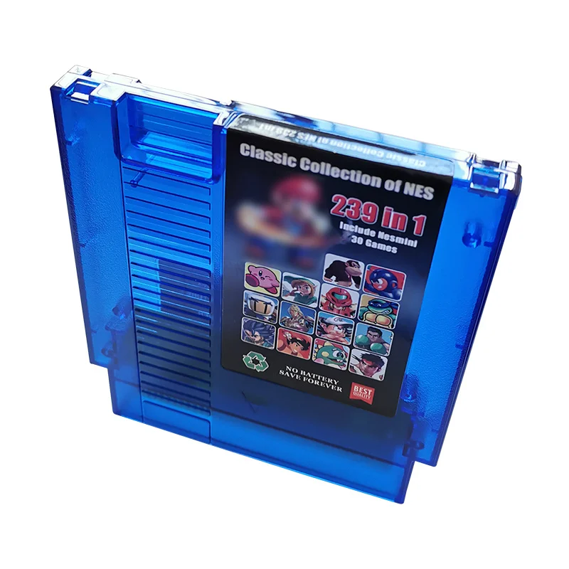 8 Bit Game Card - Super 239 in 1 Collection NES Cartridge Multicart for ...