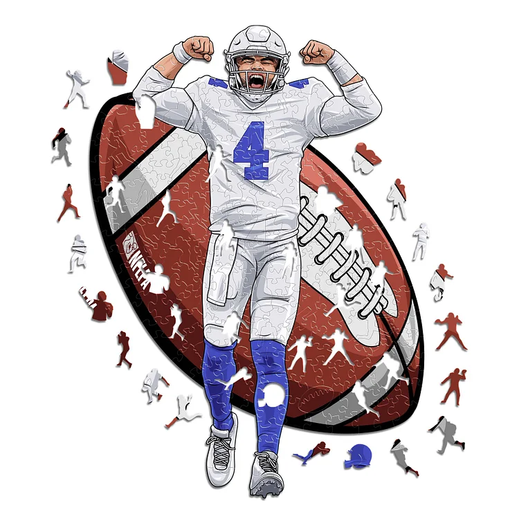 Dak Prescott-Wooden Puzzle Players