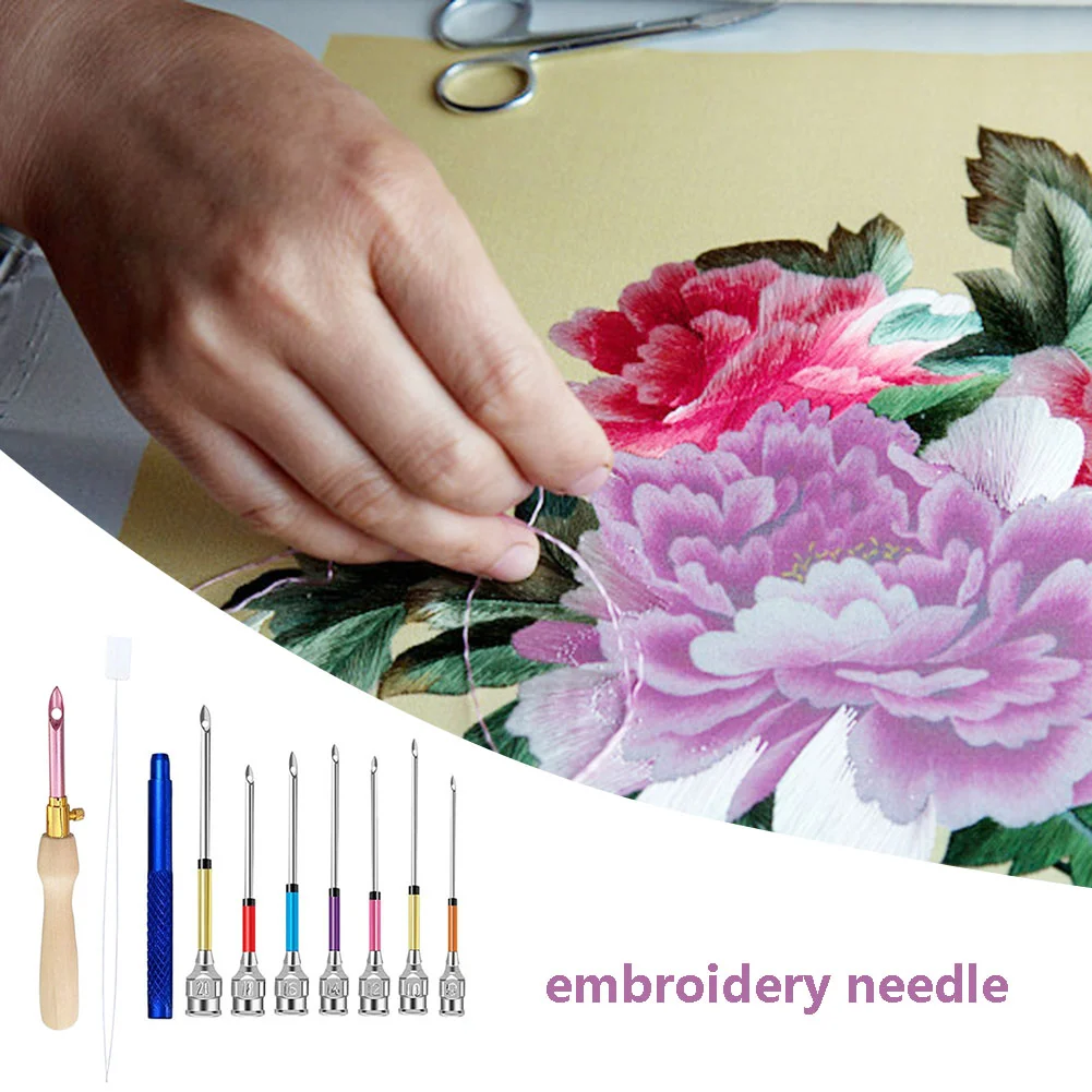 Embroidery Stitching Punch Needle Sewing Tool Set Poking Cross Stitch Kits