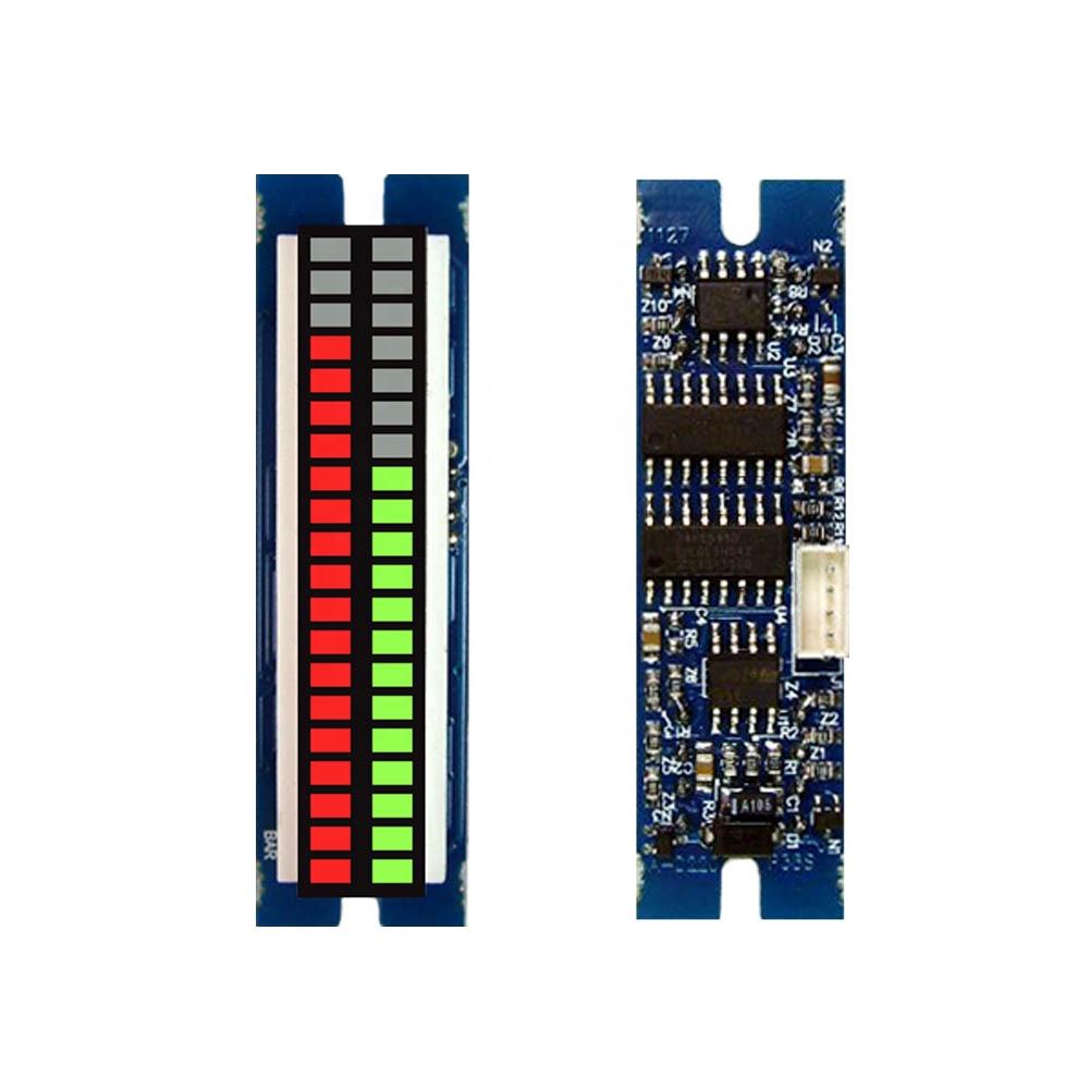 40 Segments LED Bar Graph Meter Double Beam Level Indicator LED VU ...