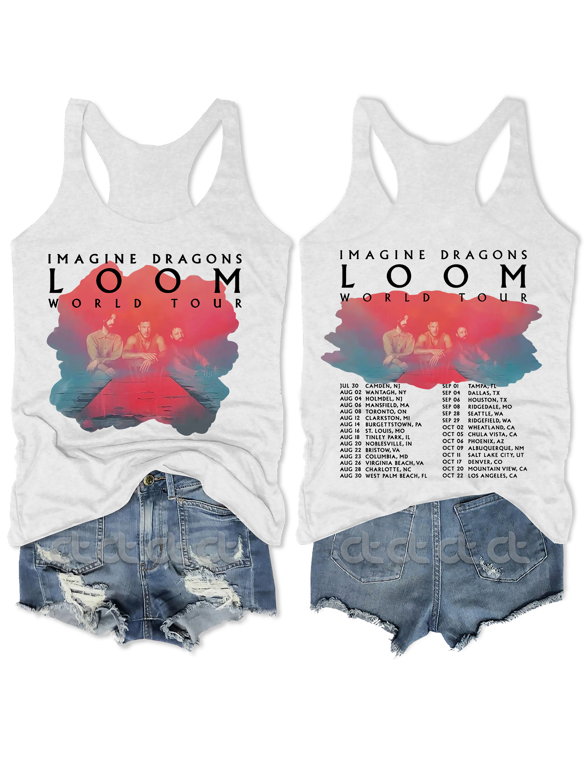 Imagine Dragons Loom World Tour 2024 Tank