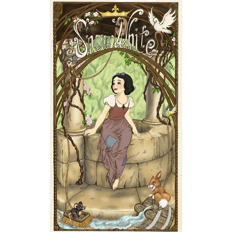 Snow White (canvas) full round or square drill diamond painting