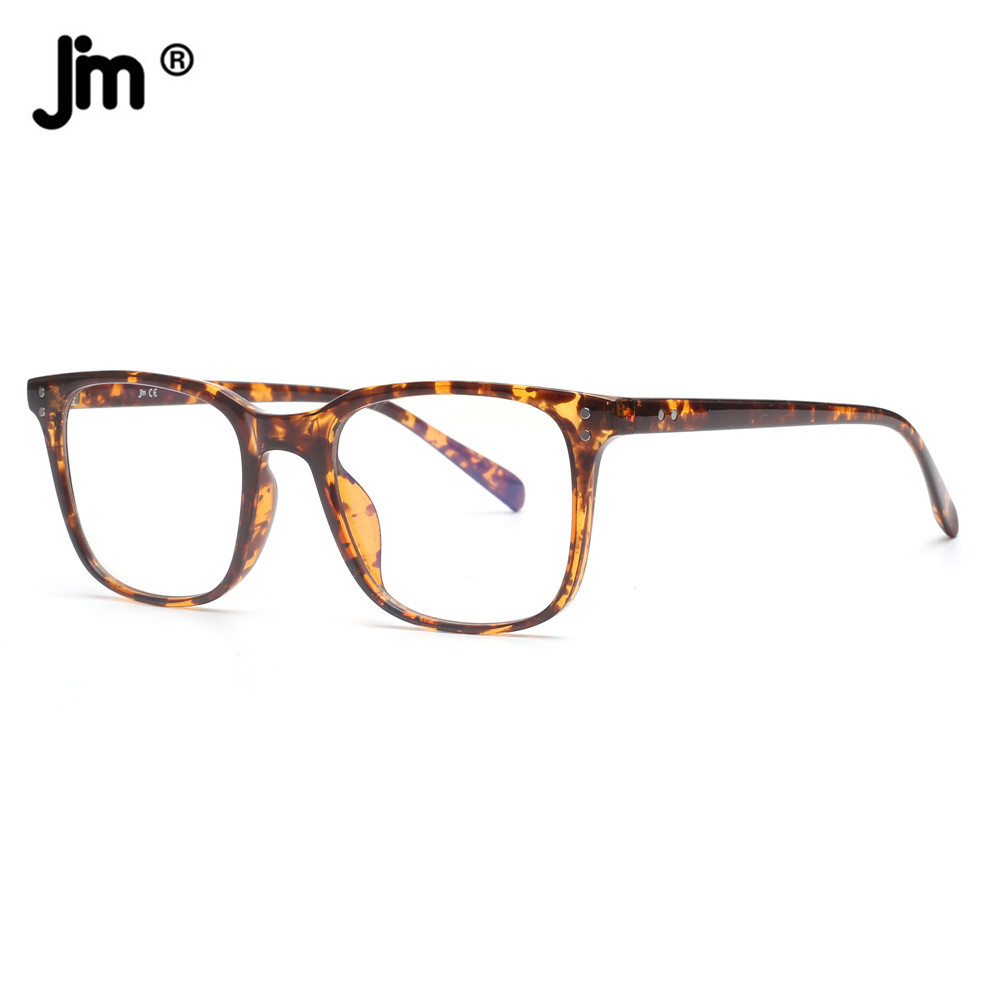 JM Retro Square Blue Light Glasses Frame Women Men Vintage Computer ...