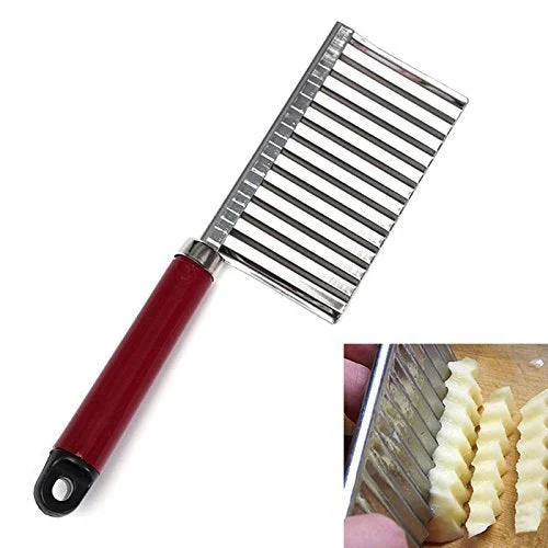 Stainless Steel Wave Shape Kitchen Knife